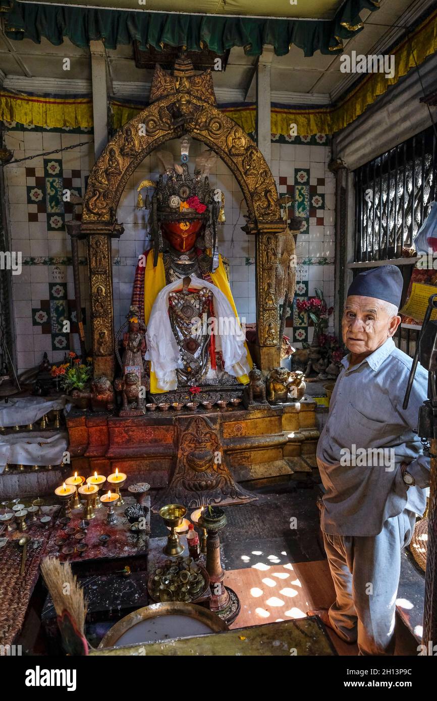 Bhaktapur, Nepal - October 2021: Views of the Dipankar Vihar in ...