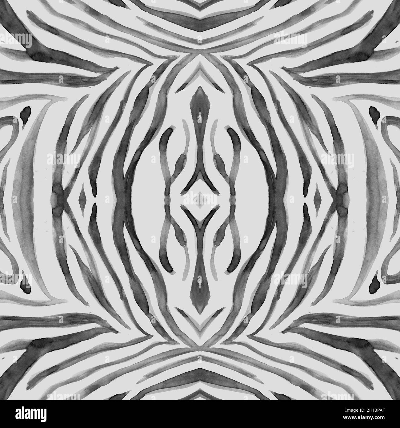 Seamless Zebra Texture. Watercolour African Fur Stock Photo - Alamy