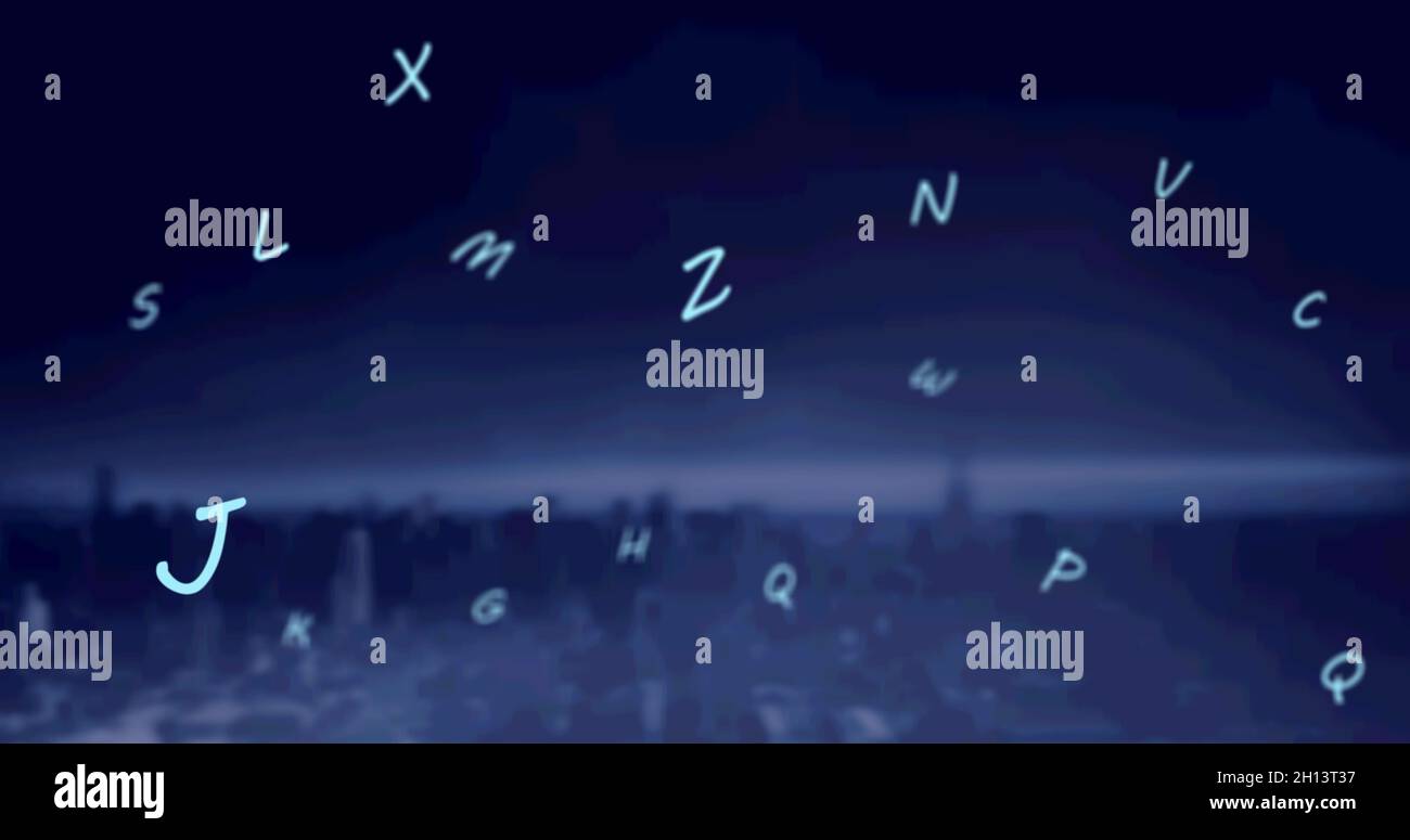 Falling letters hi-res stock photography and images - Alamy