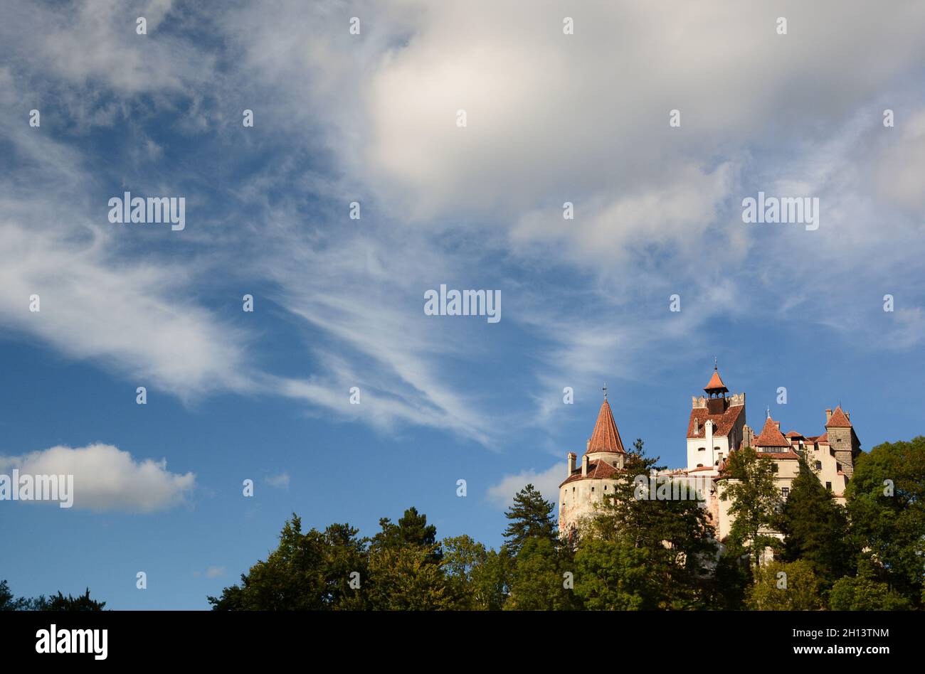 View of Bran Castle, the Dracula castle. Transylvania. Romania Stock ...