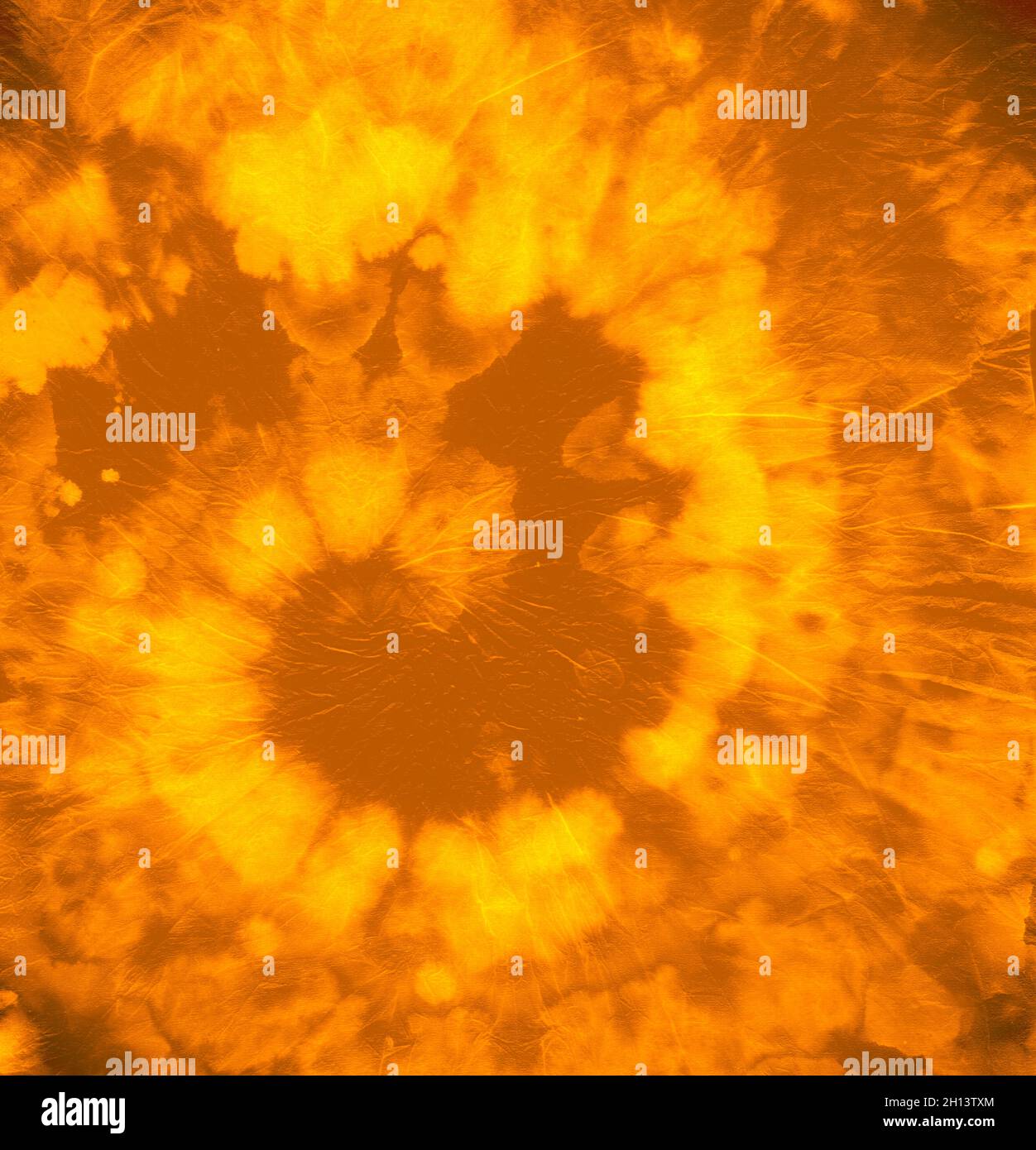 Abstract Dye. Hippie Spiral Background. Orange Stock Photo - Alamy