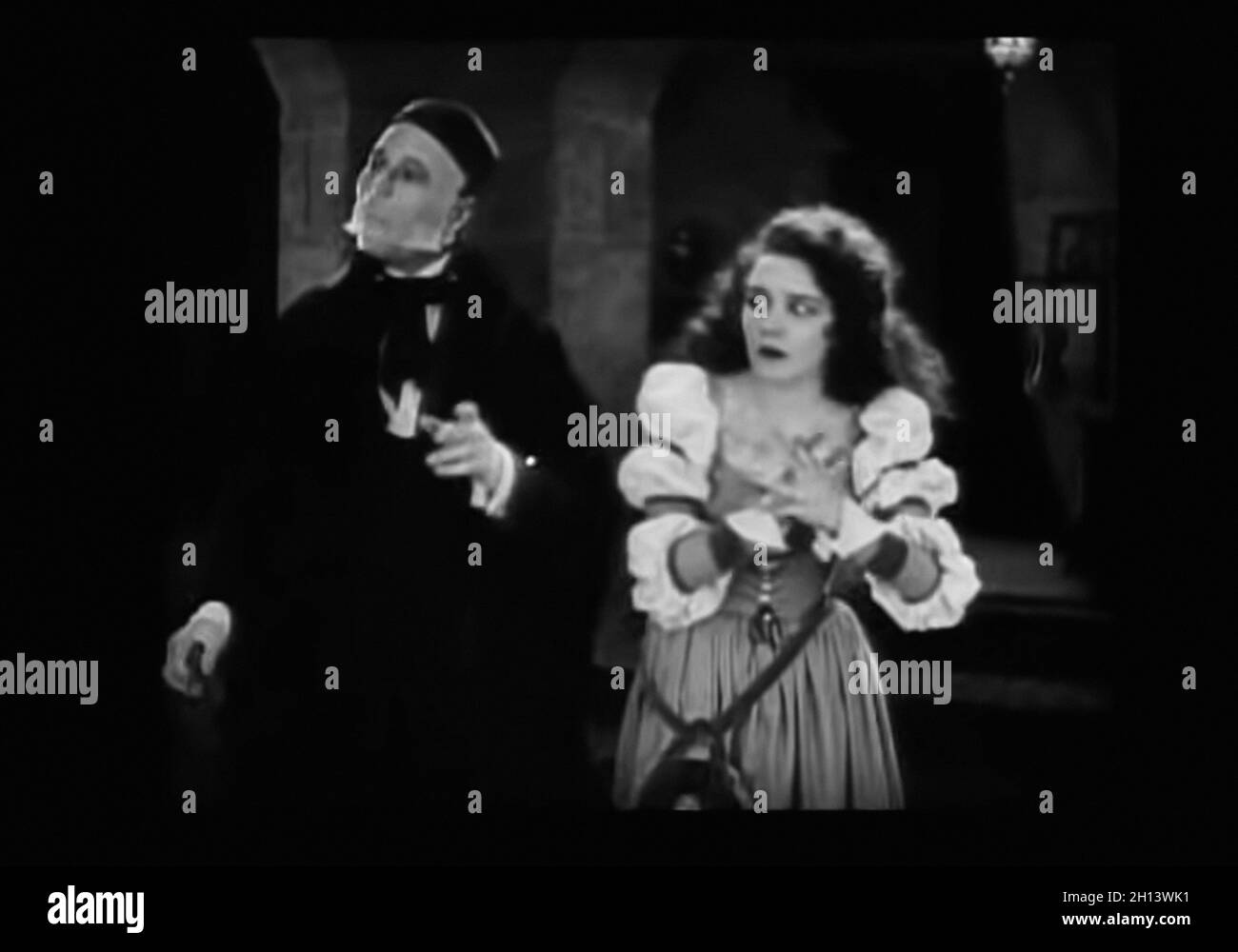 Vintage Phantom of the Opera Lon chaney screen from the film Stock ...