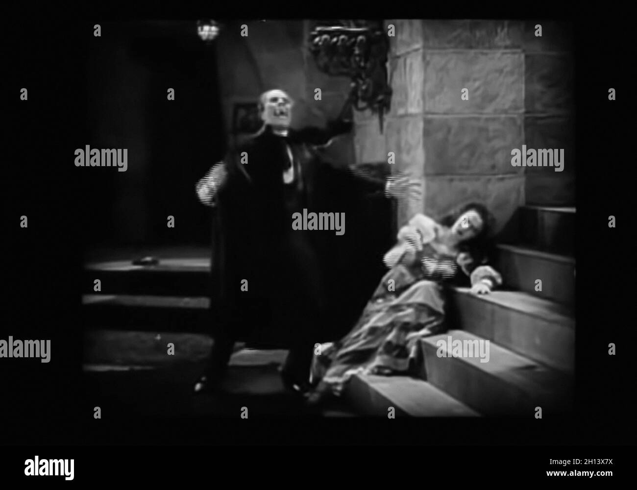 Vintage Phantom of the Opera Lon chaney screen from the film Stock ...