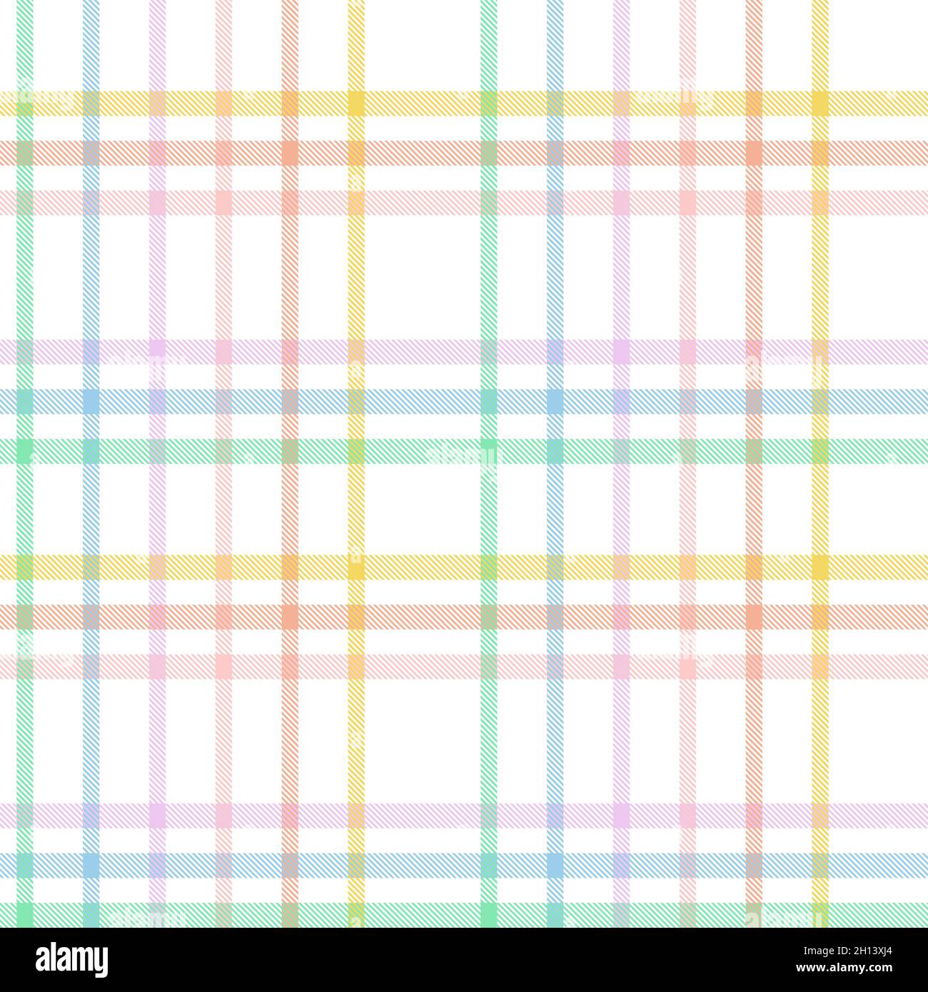 Rainbow Plaid, checkered, tartan seamless pattern suitable for fashion ...
