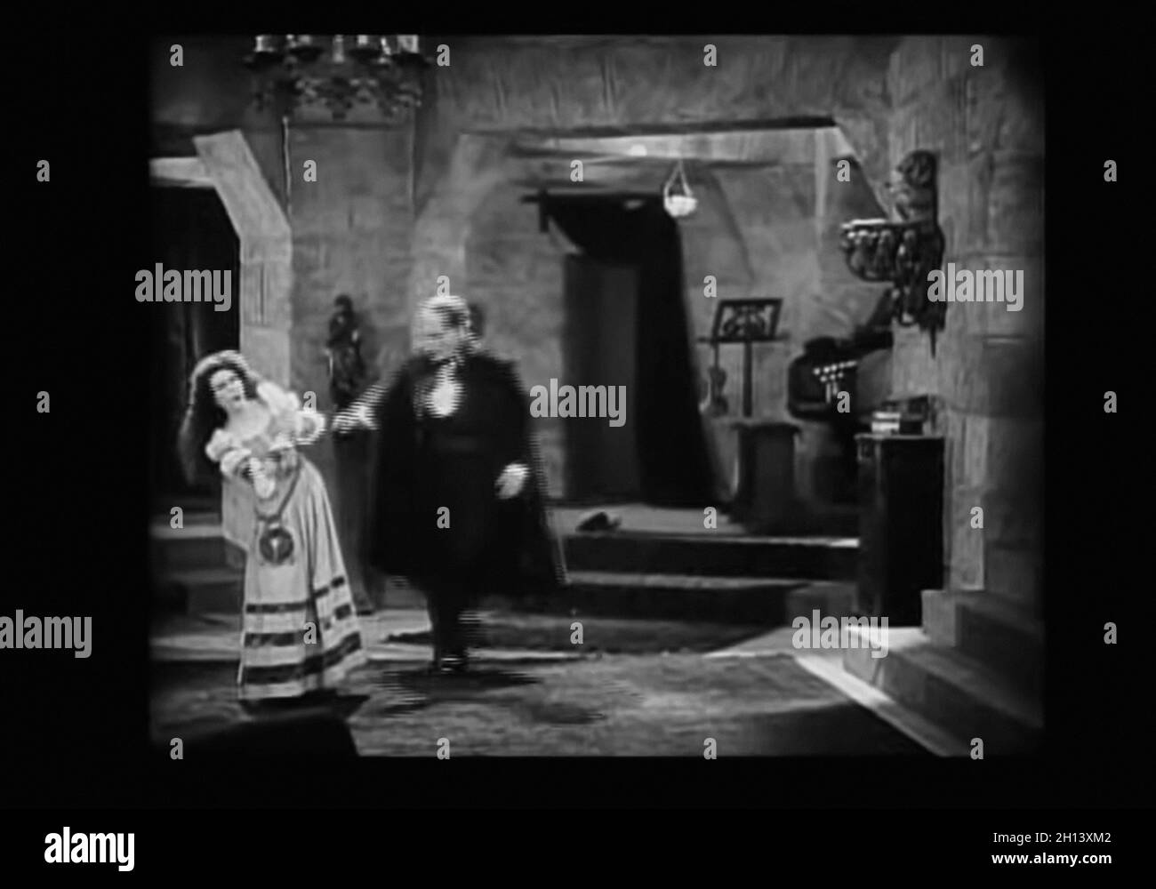 Vintage Phantom of the Opera Lon chaney screen from the film Stock ...