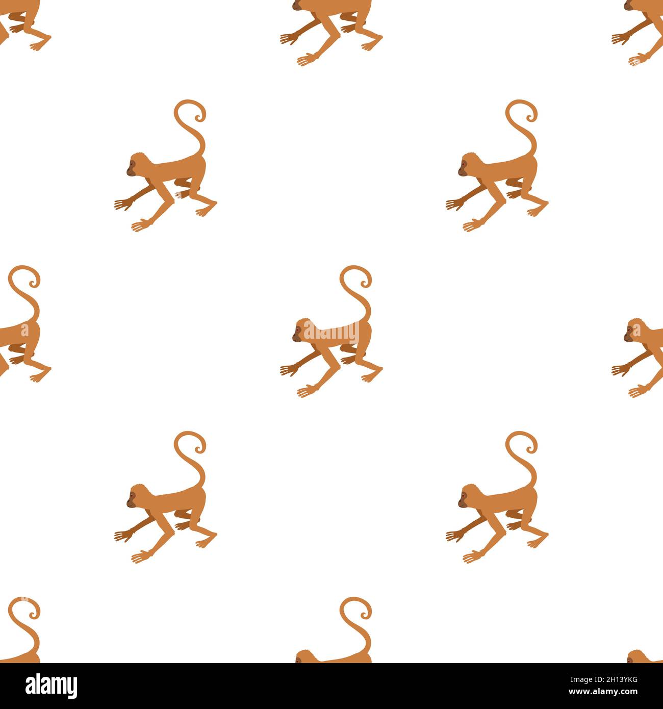 Playful monkey pattern seamless background texture repeat wallpaper ...