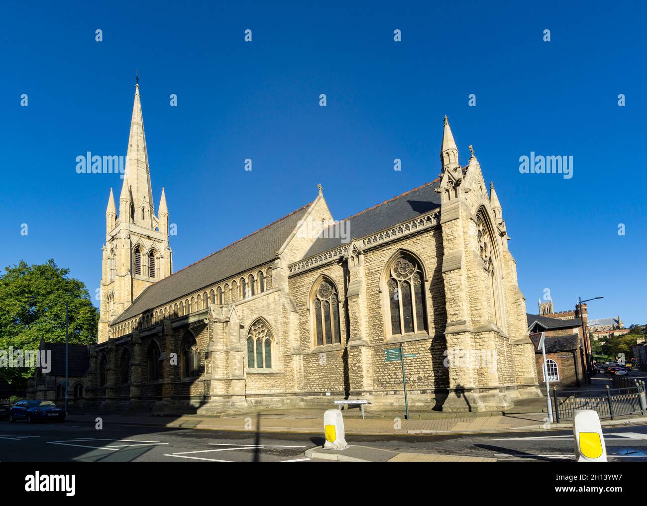 St Swithins church St swithins Square Lincoln Lincolnshire October 2021 ...
