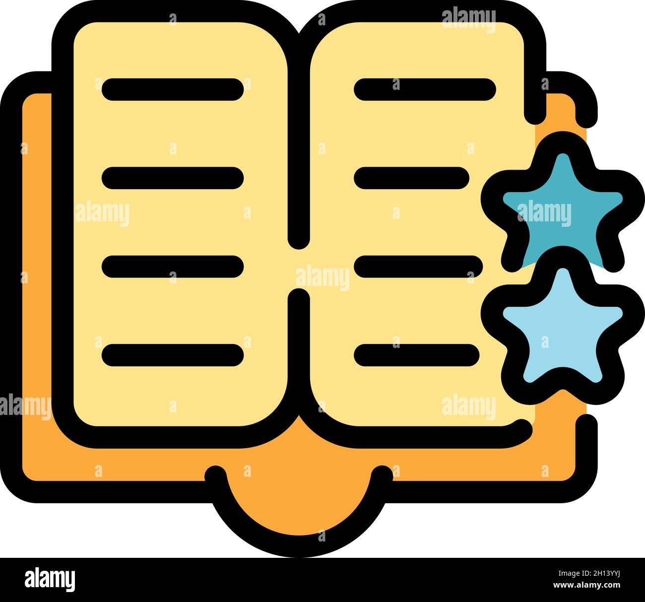 Digital bookmark icon. Outline digital bookmark vector icon color flat ...