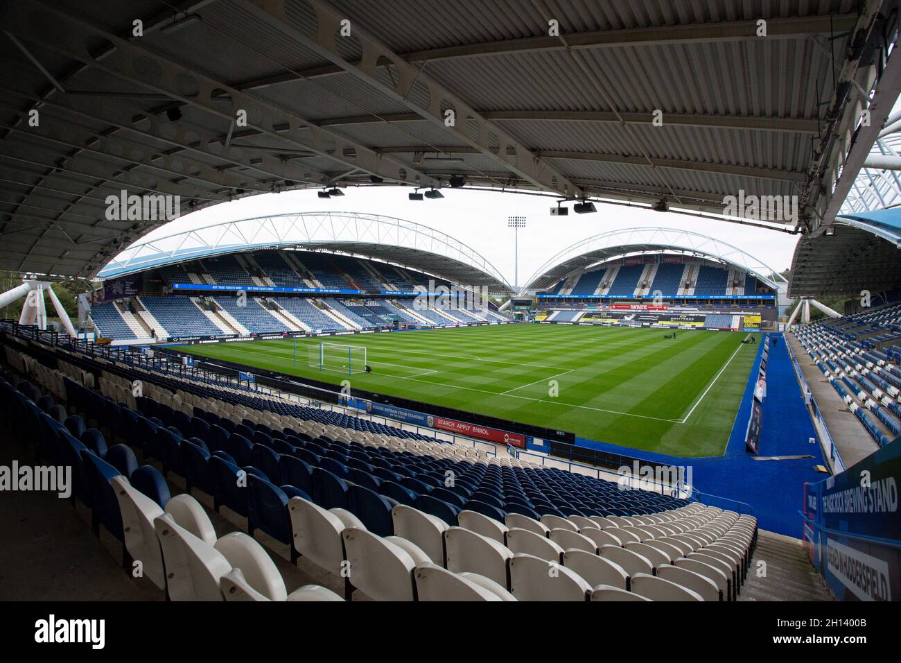General interior view of The John Smiths Stadium, home ground of ...