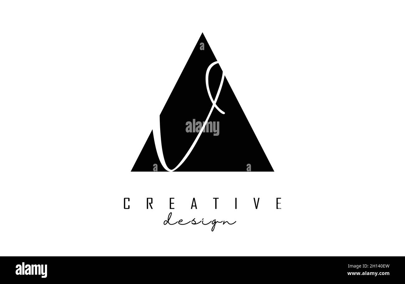 Letters AV A v Logo with a minimalist design. Abstract letters A and V ...