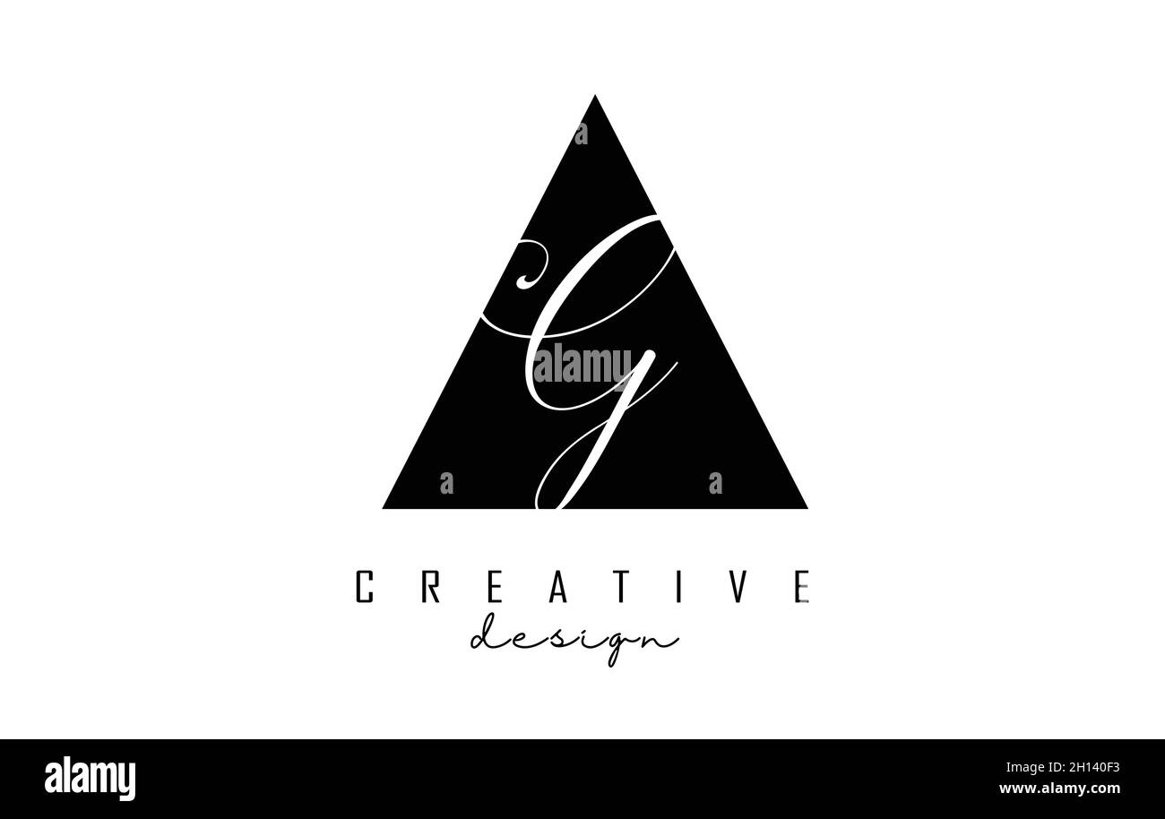 Letters AG A G Logo with a minimalist design. Abstract letters A and G ...