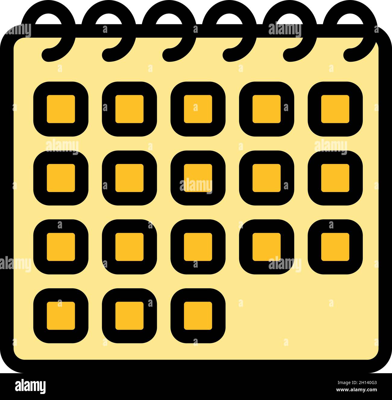 Schedule calendar assistance icon. Outline schedule calendar assistance ...