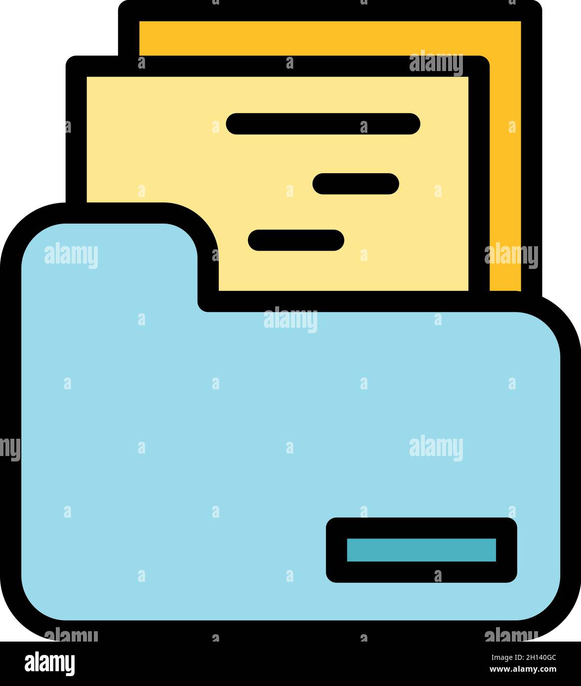 Support files icon outline Stock Vector Images - Alamy