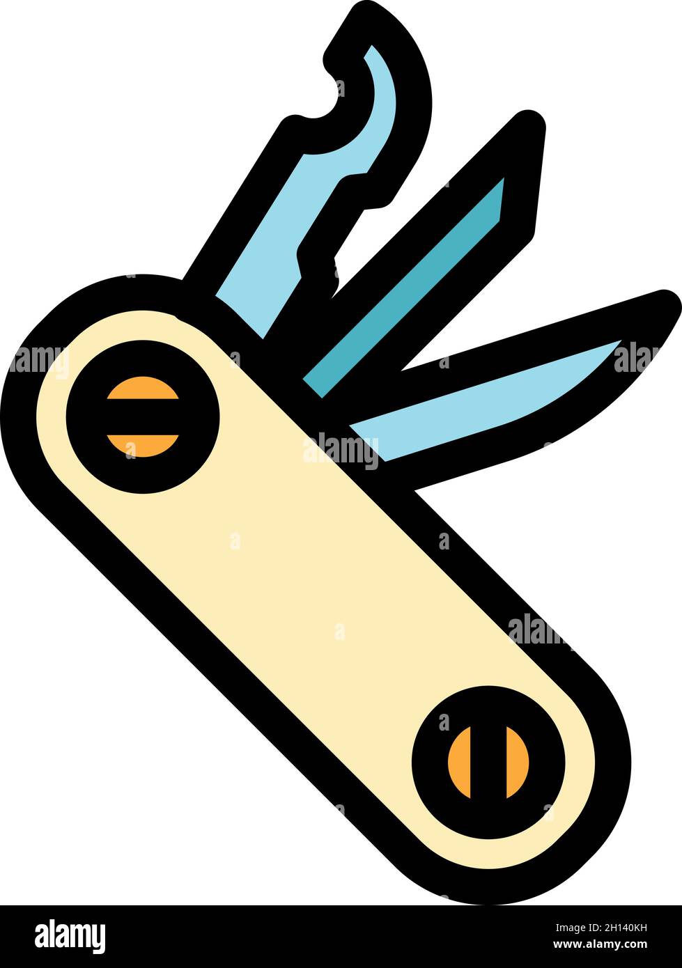 Multitool purpose icon. Outline Multitool purpose vector icon color ...