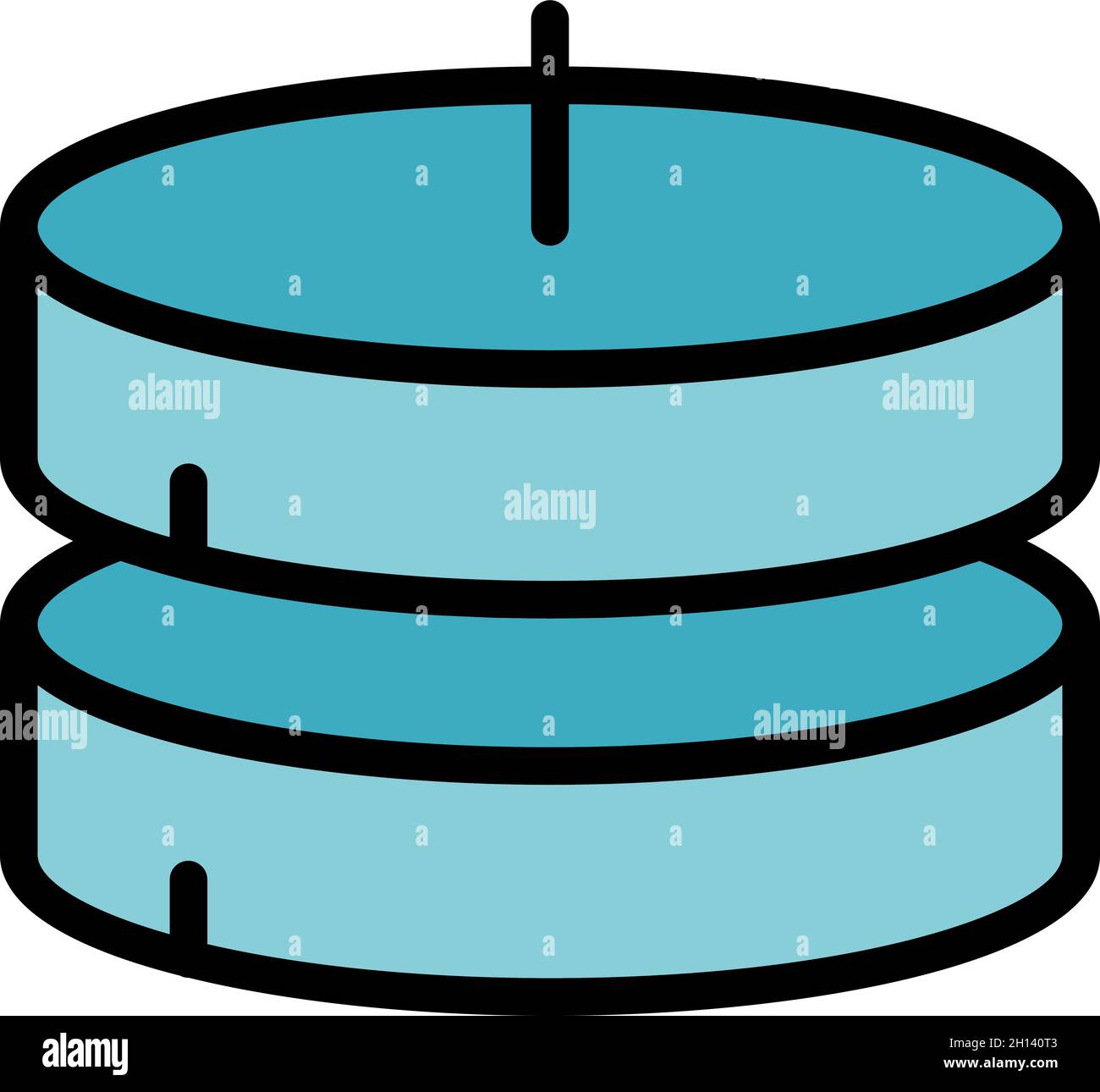 Data cloud interface icon. Outline Data cloud interface vector icon ...