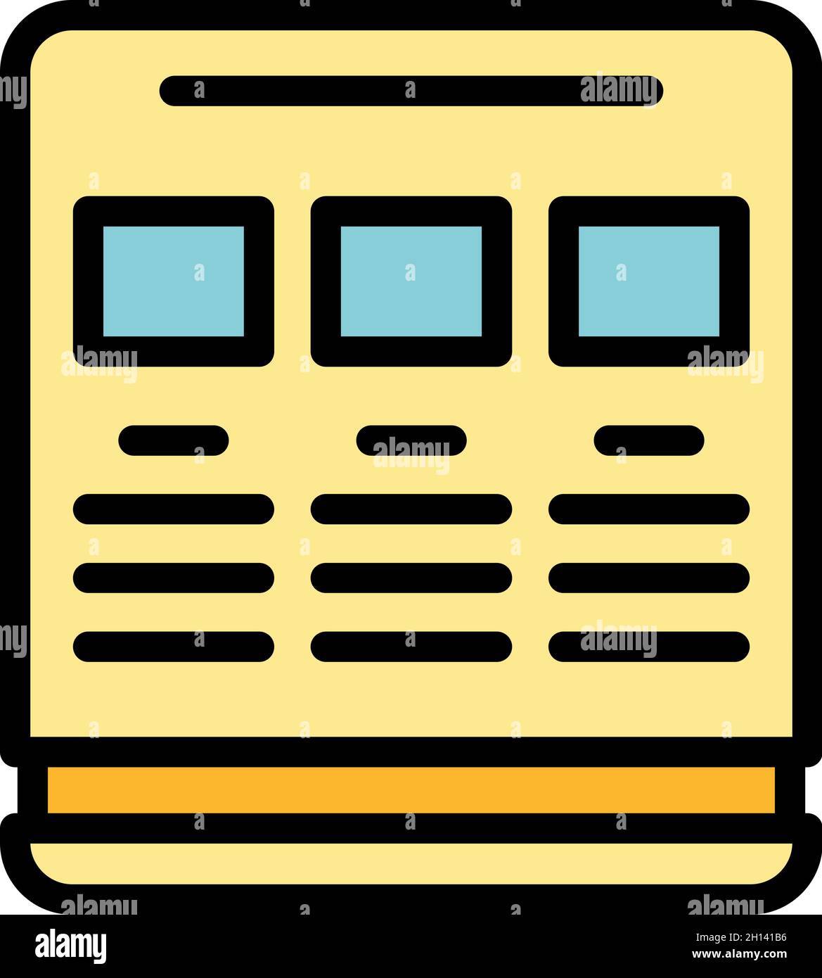 Software interface icon. Outline Software interface vector icon color ...