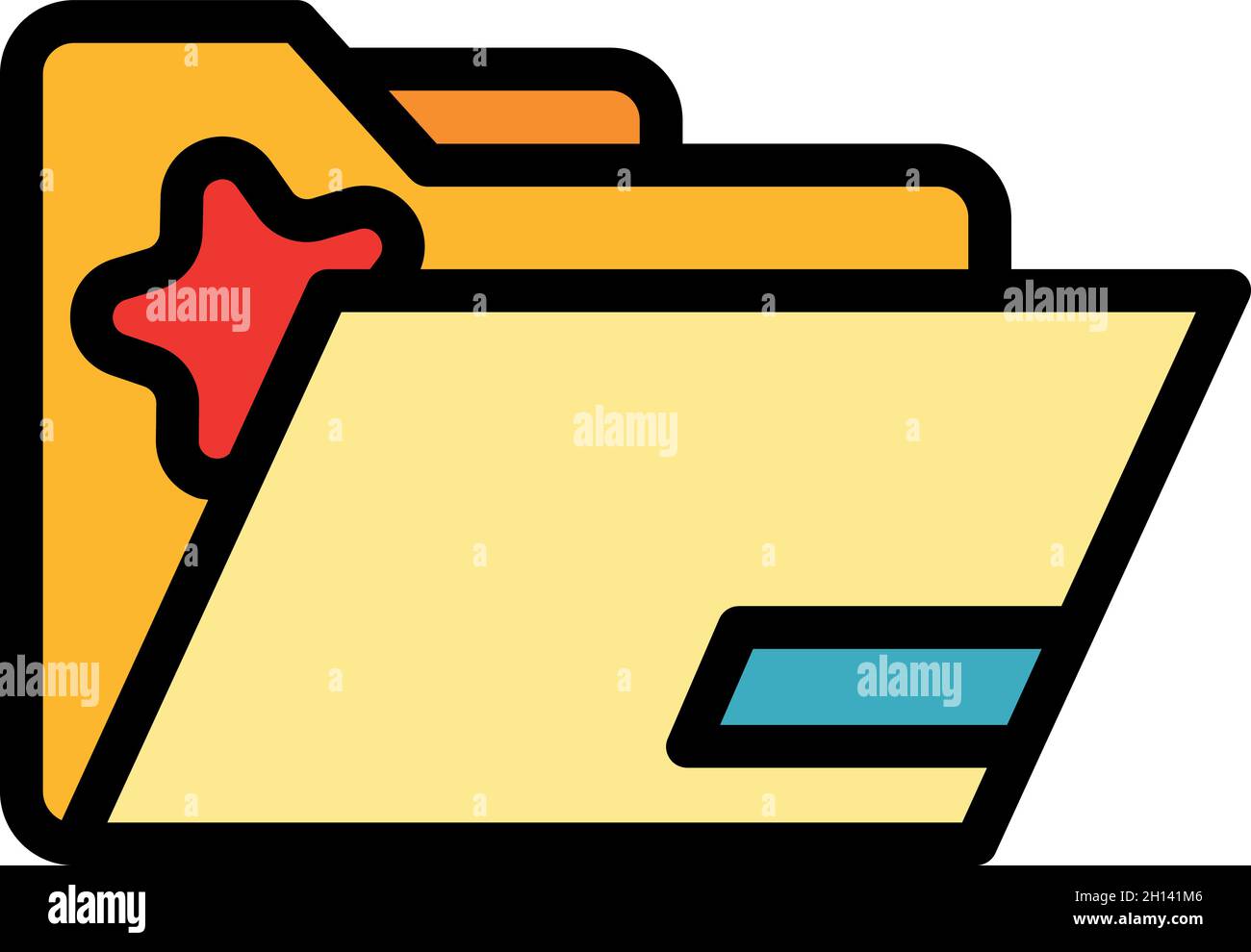 Favorite folder interface icon. Outline Favorite folder interface ...