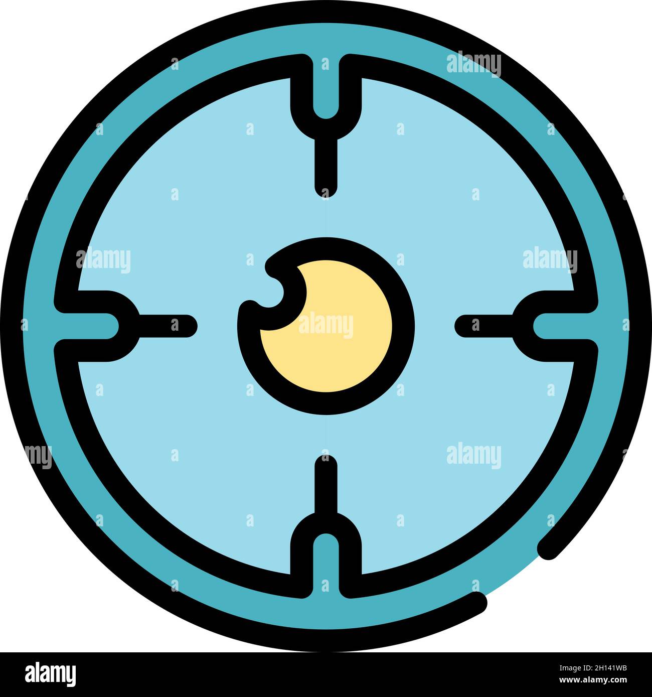 Eye micro surgery icon. Outline Eye micro surgery vector icon color ...