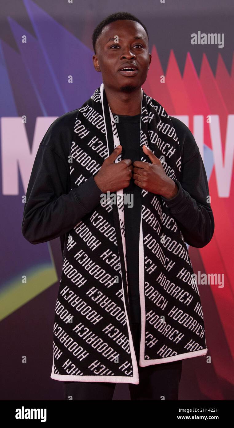 London, UK. 15 October 2021. Eman Kellam attends the UK Premiere of ...