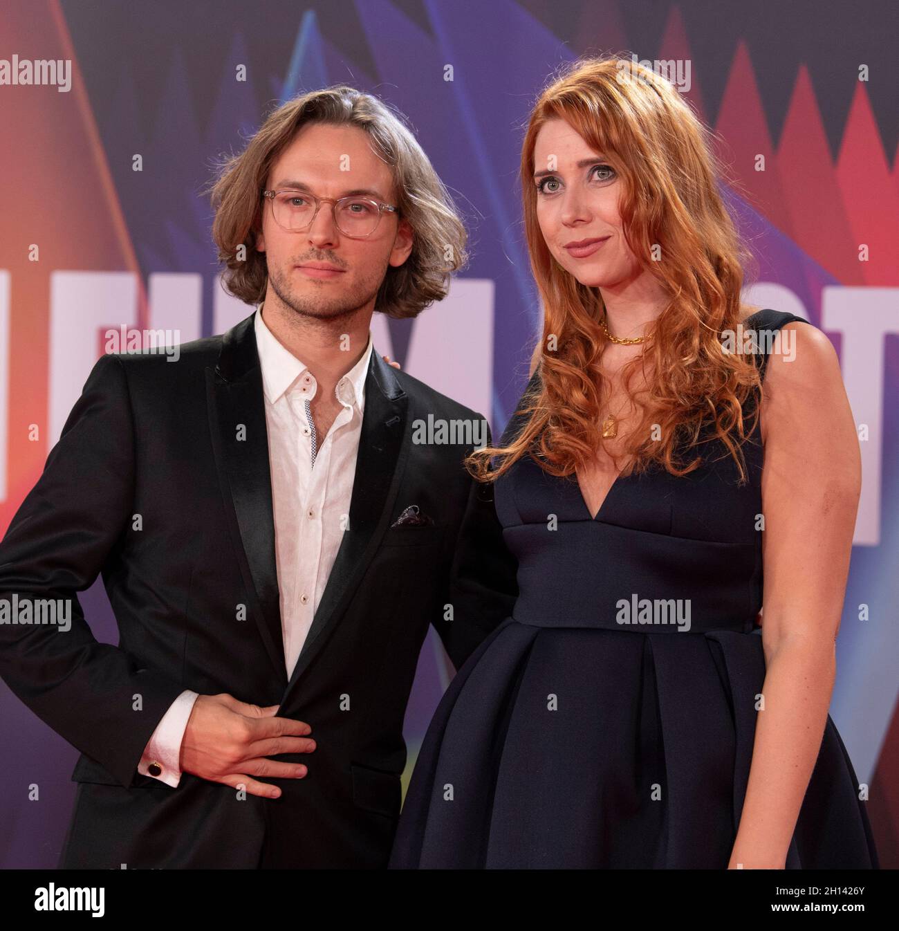 London, UK. 15 October 2021. Jack Howard and Hazel Hayes attend the UK ...