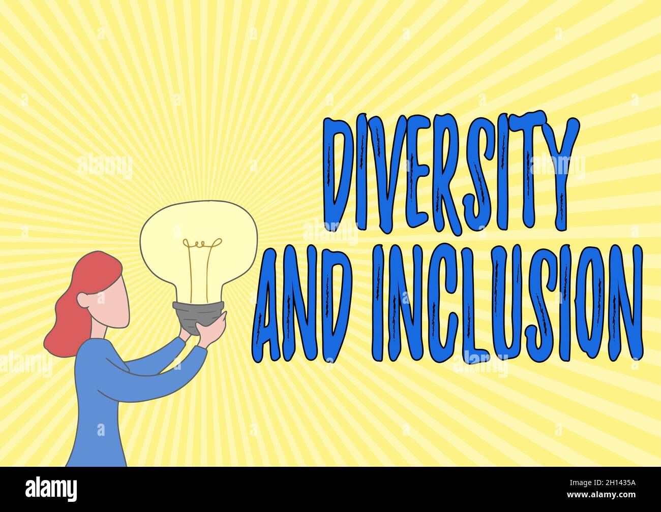 Handwriting text Diversity And Inclusion. Business approach range human ...