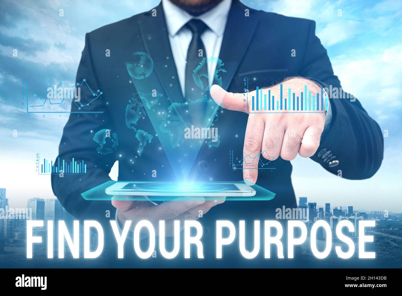 Hand writing sign Find Your Purpose question. Word Written on reason ...