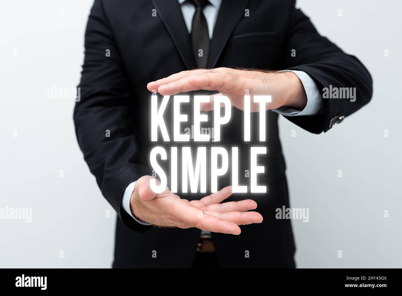 Conceptual display Keep It Simple. Internet Concept ask something easy ...
