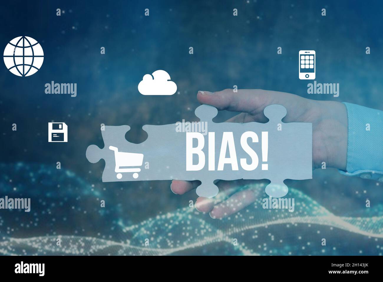 Hand writing sign Bias. Conceptual photo inclination or prejudice for ...