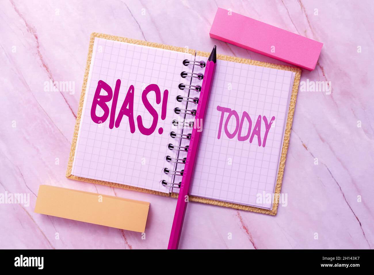 Handwriting text Bias. Conceptual photo inclination or prejudice for or ...