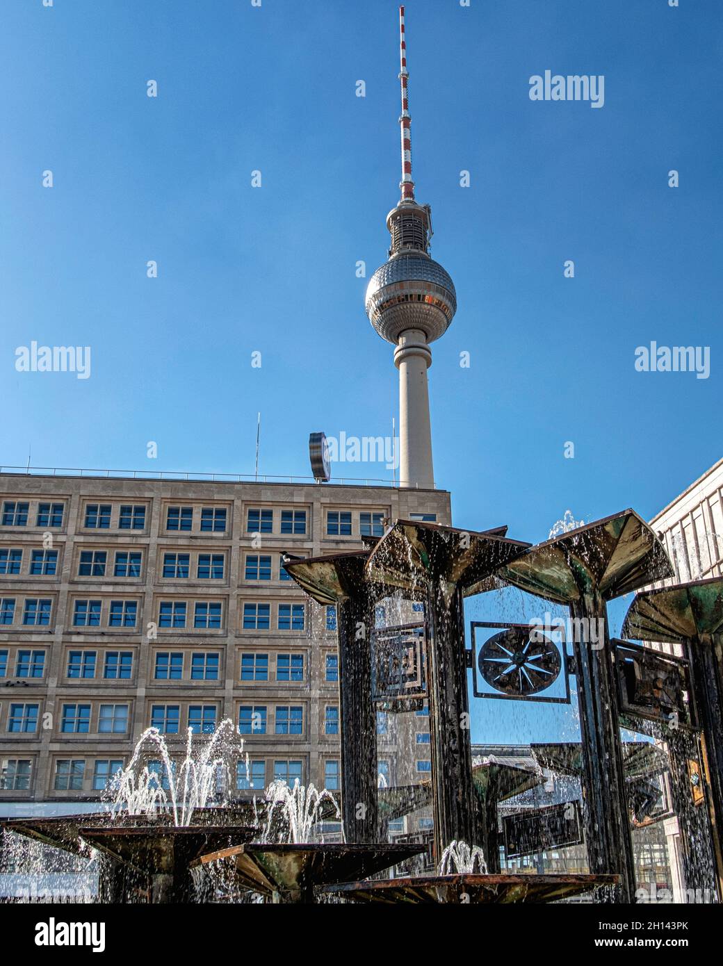 TV Tower, Bauhaus style listed building by architect Peter Behrens ...