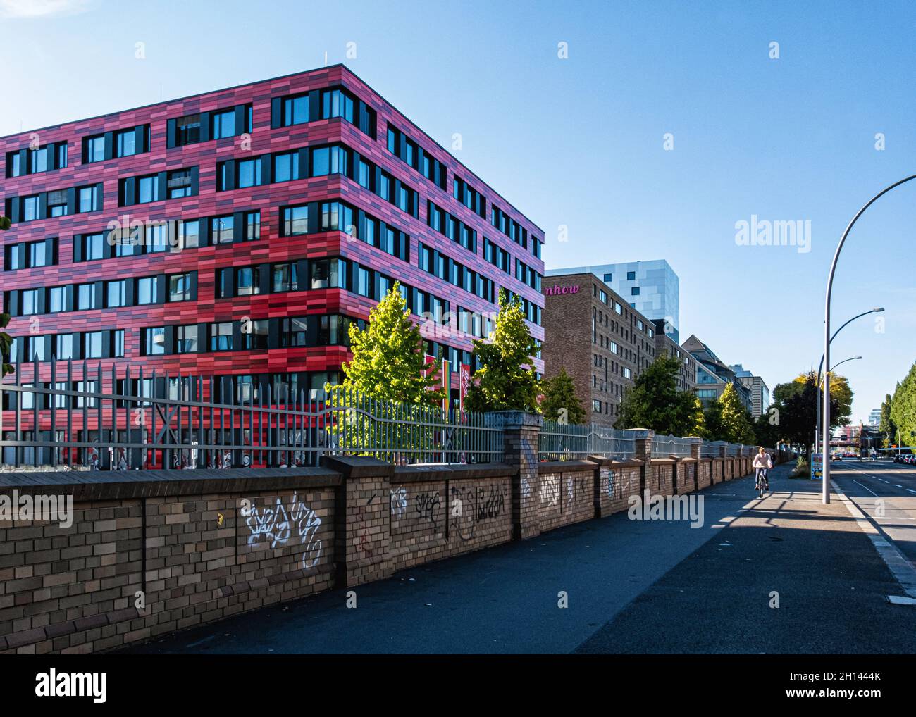 Coca Cola Headquarters,. Modern red tiled building in Stralauer allee ...