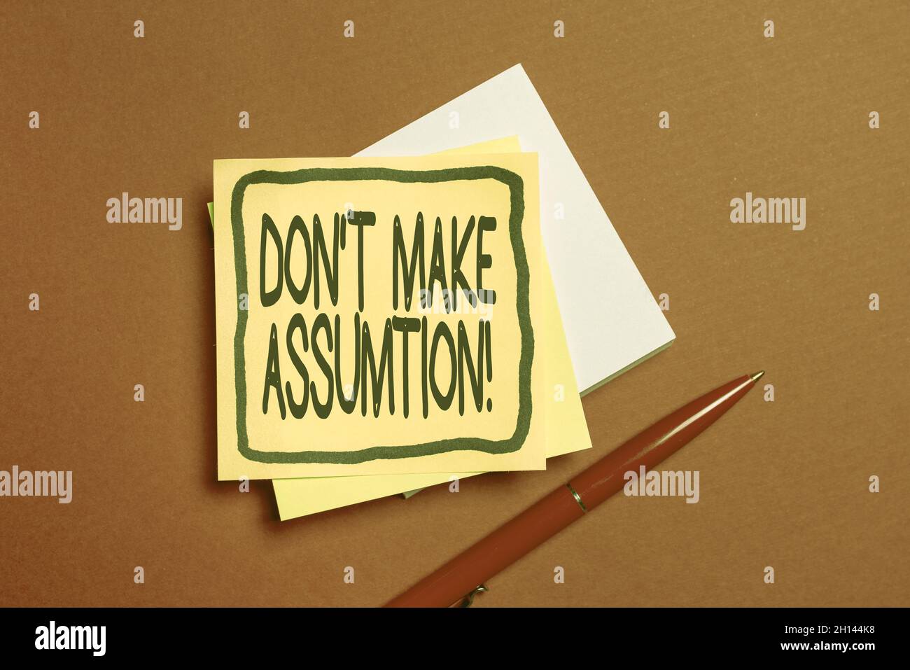 Inspiration showing sign Don T Make Assumption. Conceptual photo ...