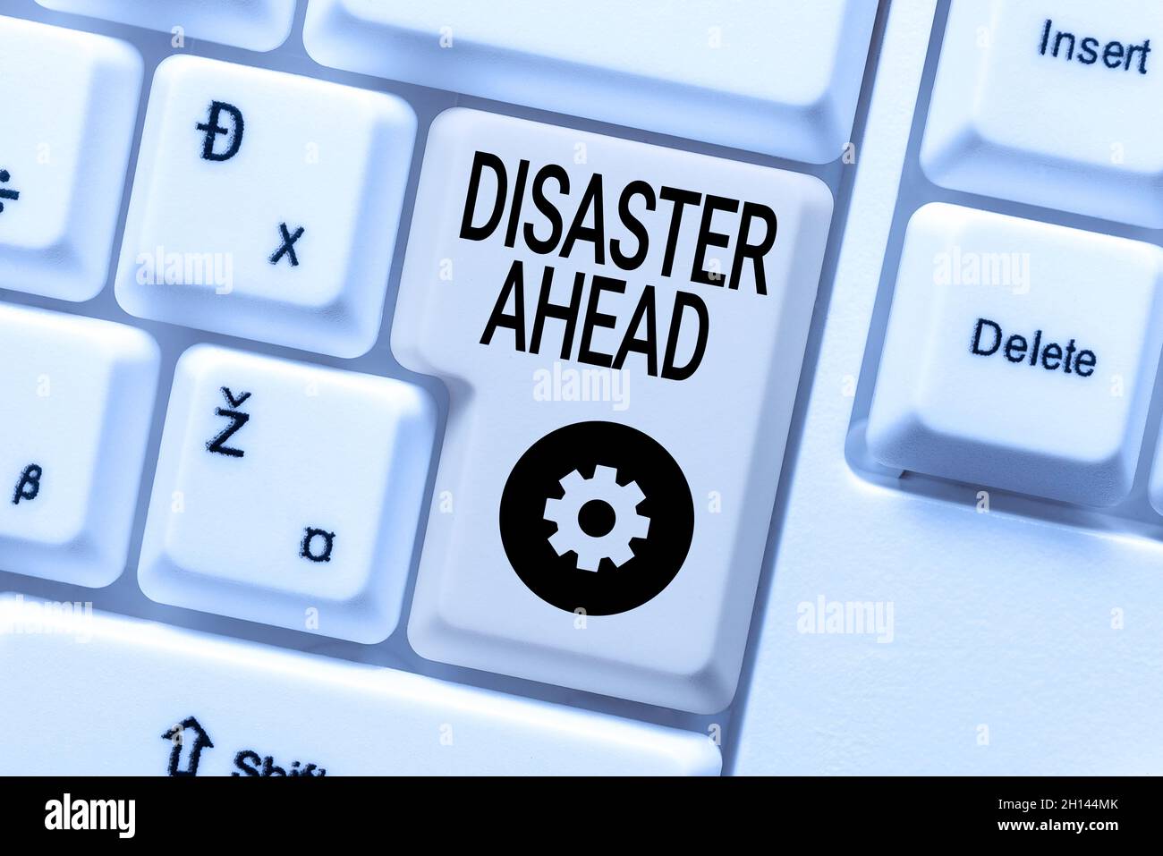 Text sign showing Disaster Ahead. Business idea Contingency Planning ... Text sign showing Disaster Ahead. Business idea Contingency Planning ...