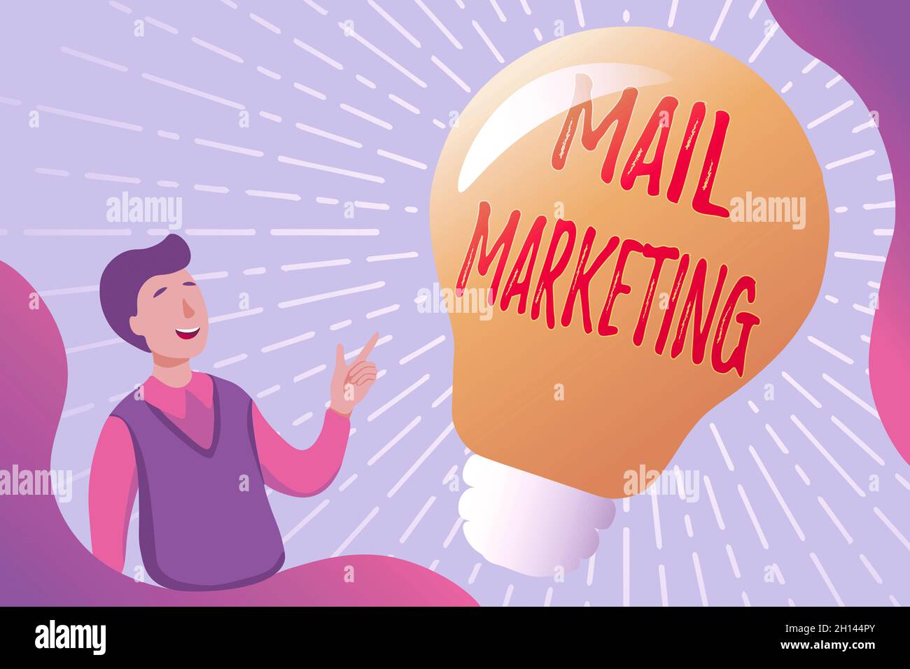 Conceptual caption Mail Marketing. Internet Concept Act of sending a ...