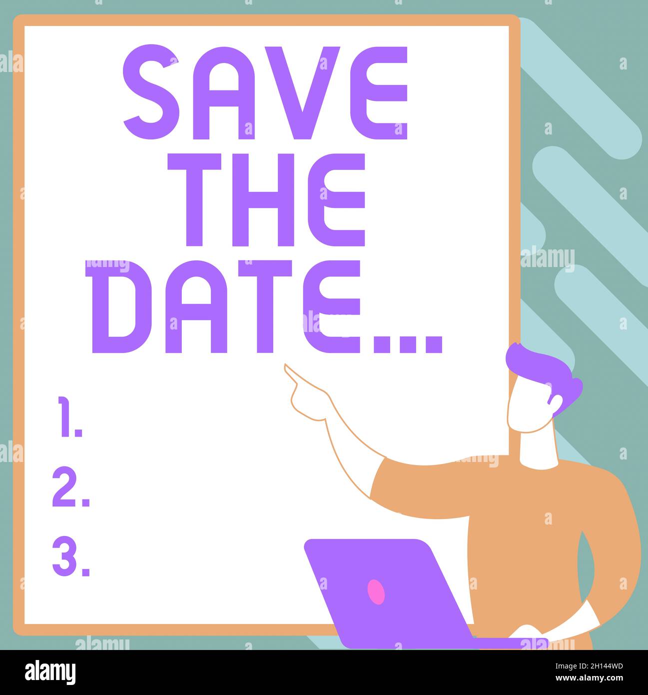Inspiration showing sign Save The Date. Business overview remember ...
