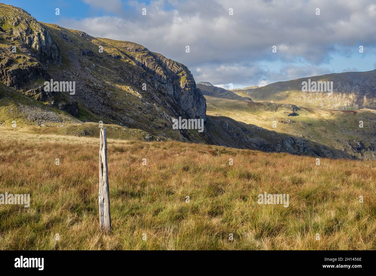 Walking High Pike, a fell in the English Lake District, located five ...