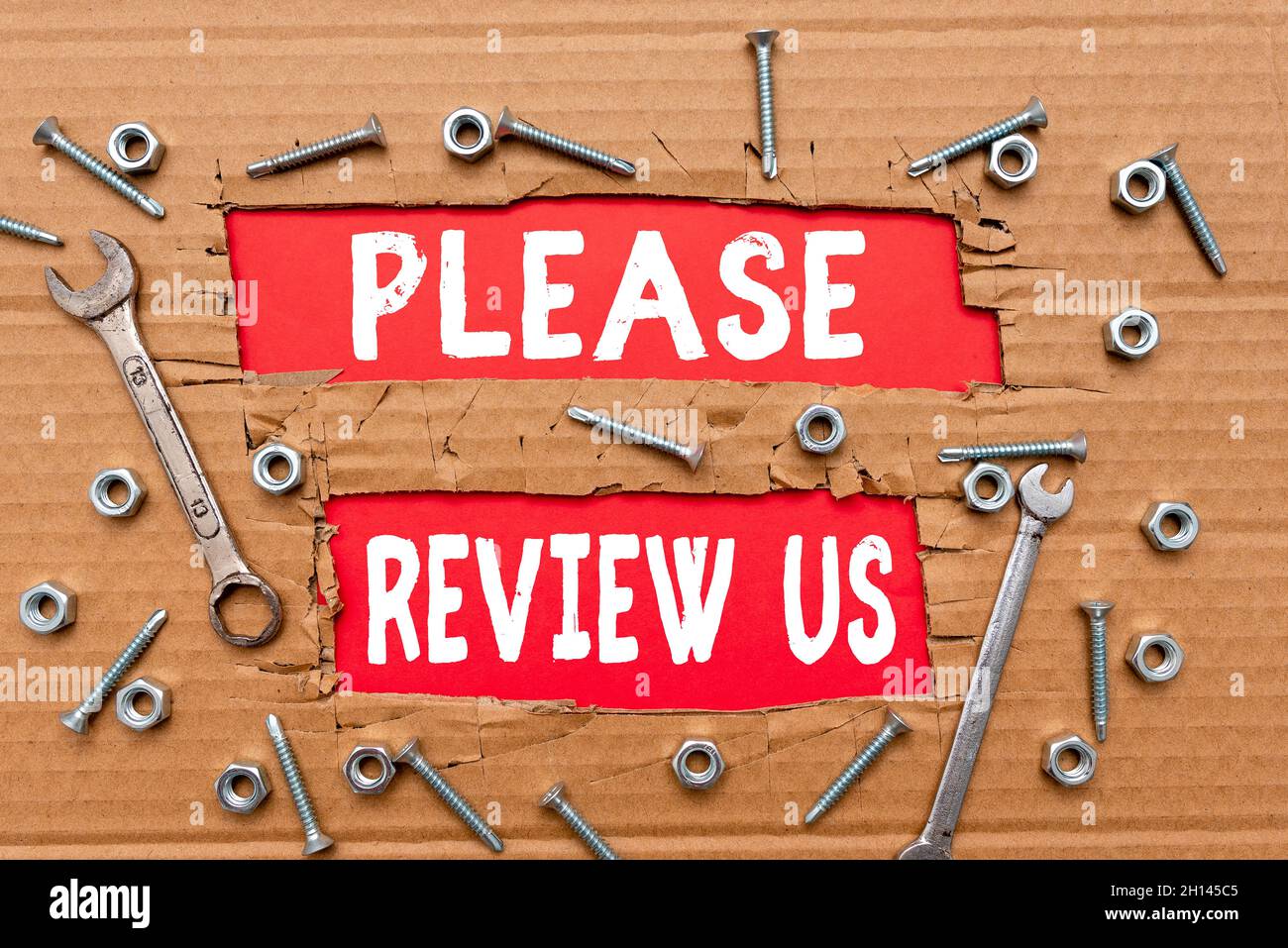 Writing displaying text Please Review Us. Conceptual photo situation or ...