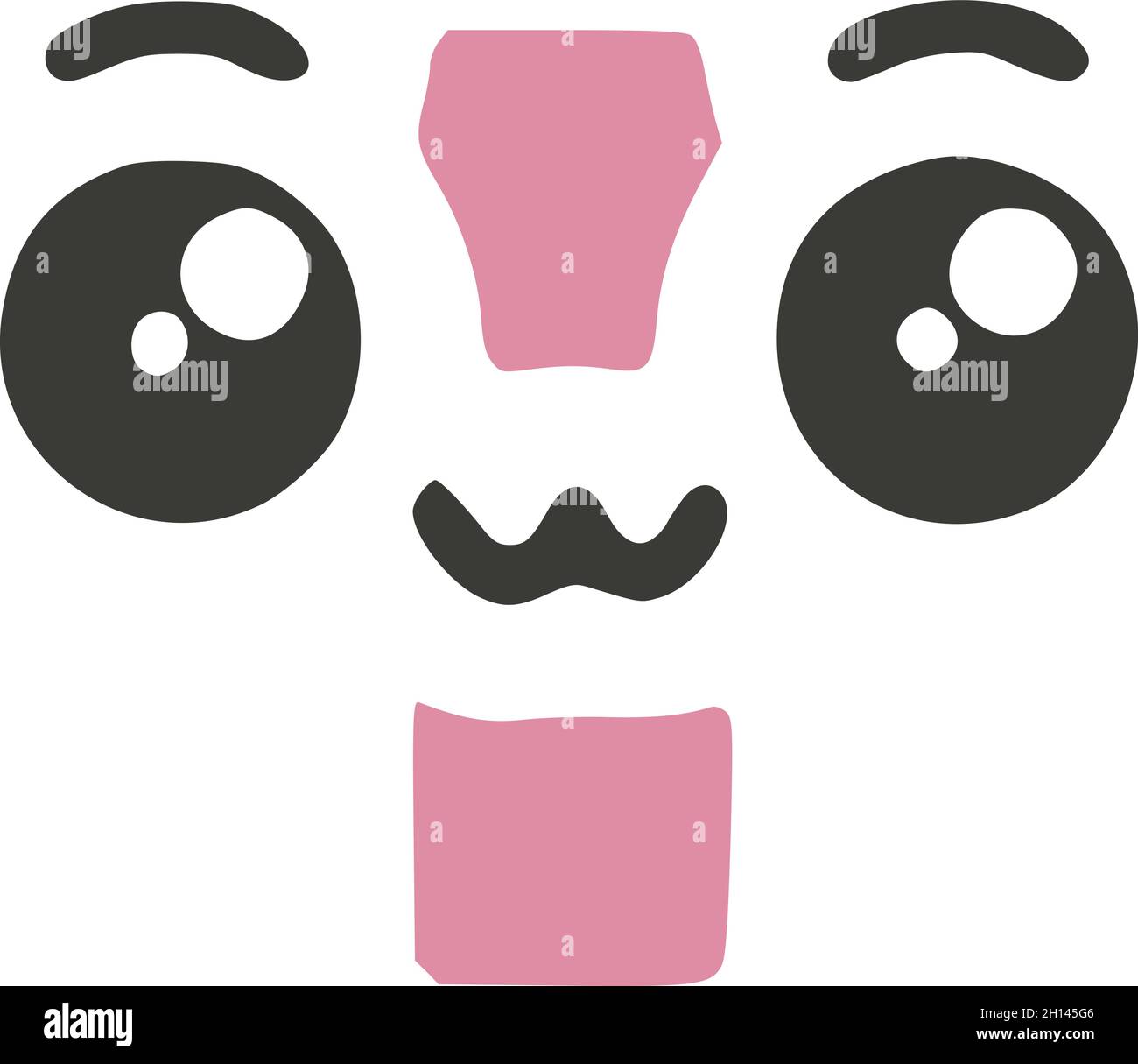 Letter I cute kawaii character, funny emoticon vector clip art Stock ...