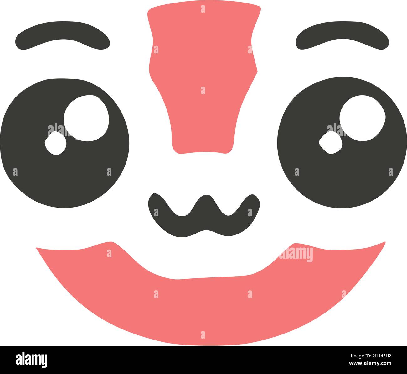 Letter O cute kawaii character, funny emoticon vector clip art Stock ...