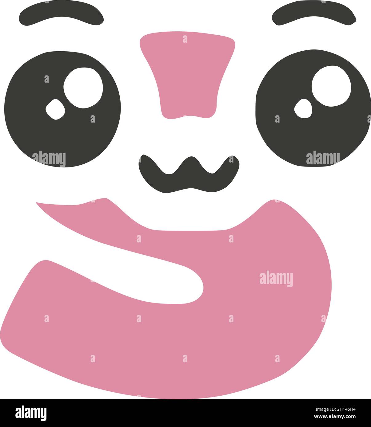 Letter S cute kawaii character, funny emoticon vector clip art Stock ...