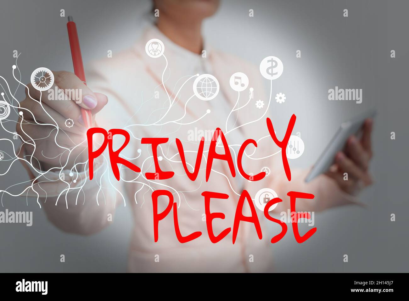 Conceptual display Privacy Please. Business approach asking someone to ...