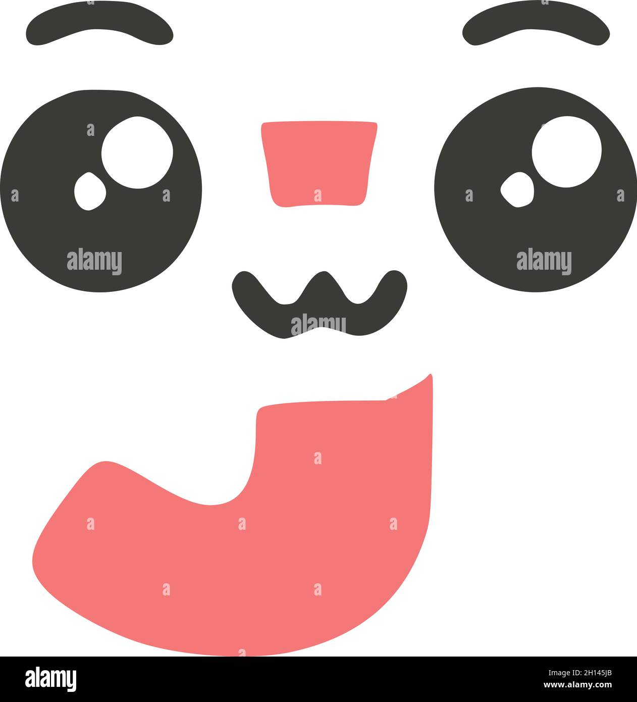 Letter J cute kawaii character, funny emoticon vector clip art Stock ...