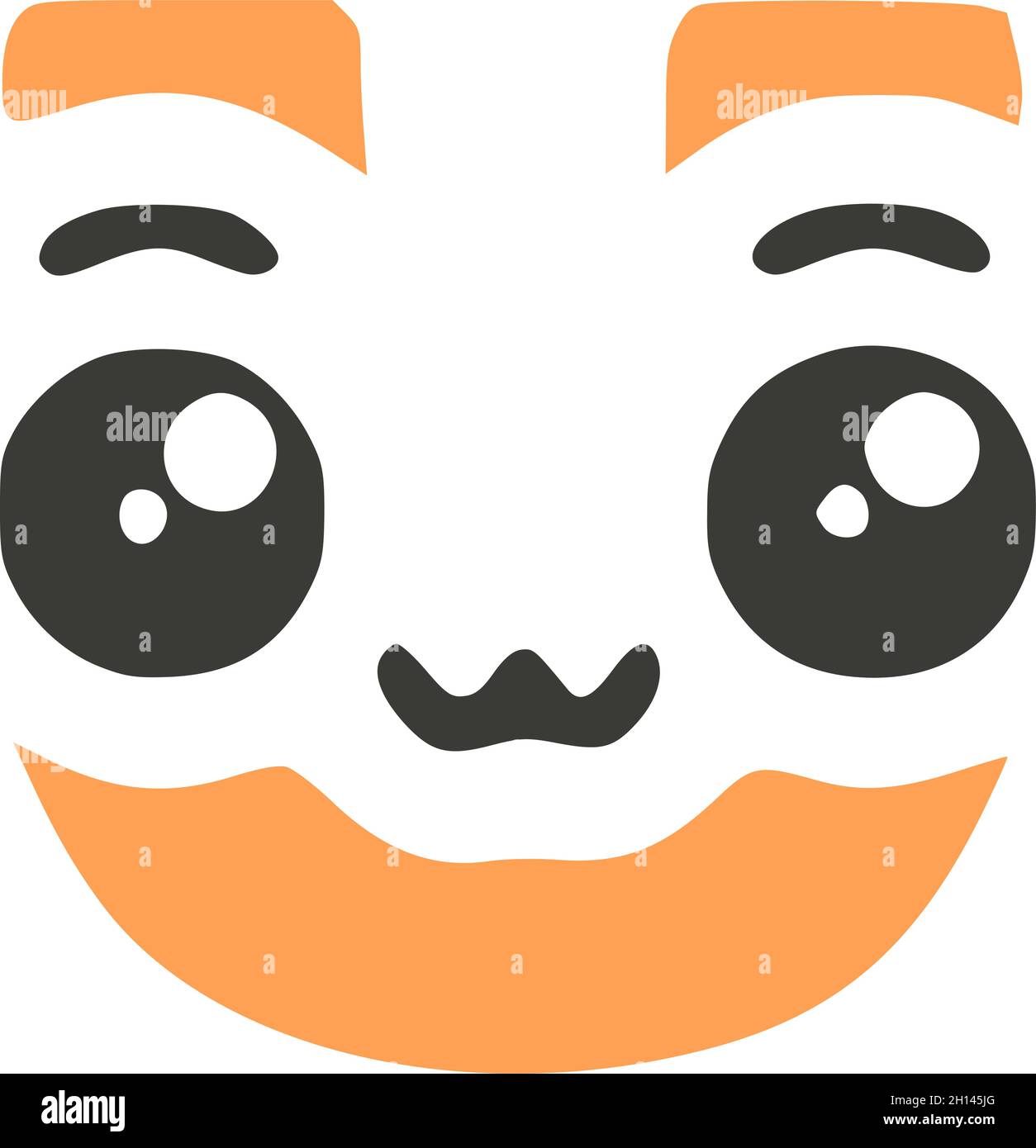 Letter U cute kawaii character, funny emoticon vector clip art Stock ...