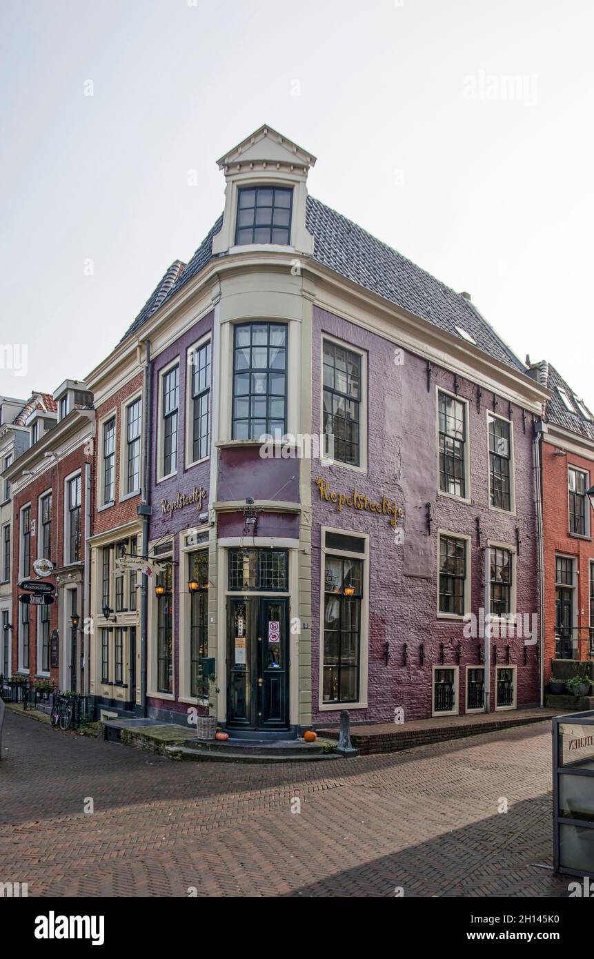 Leeuwarden, the Netherlands, october 9, 2021: colorful historic ...