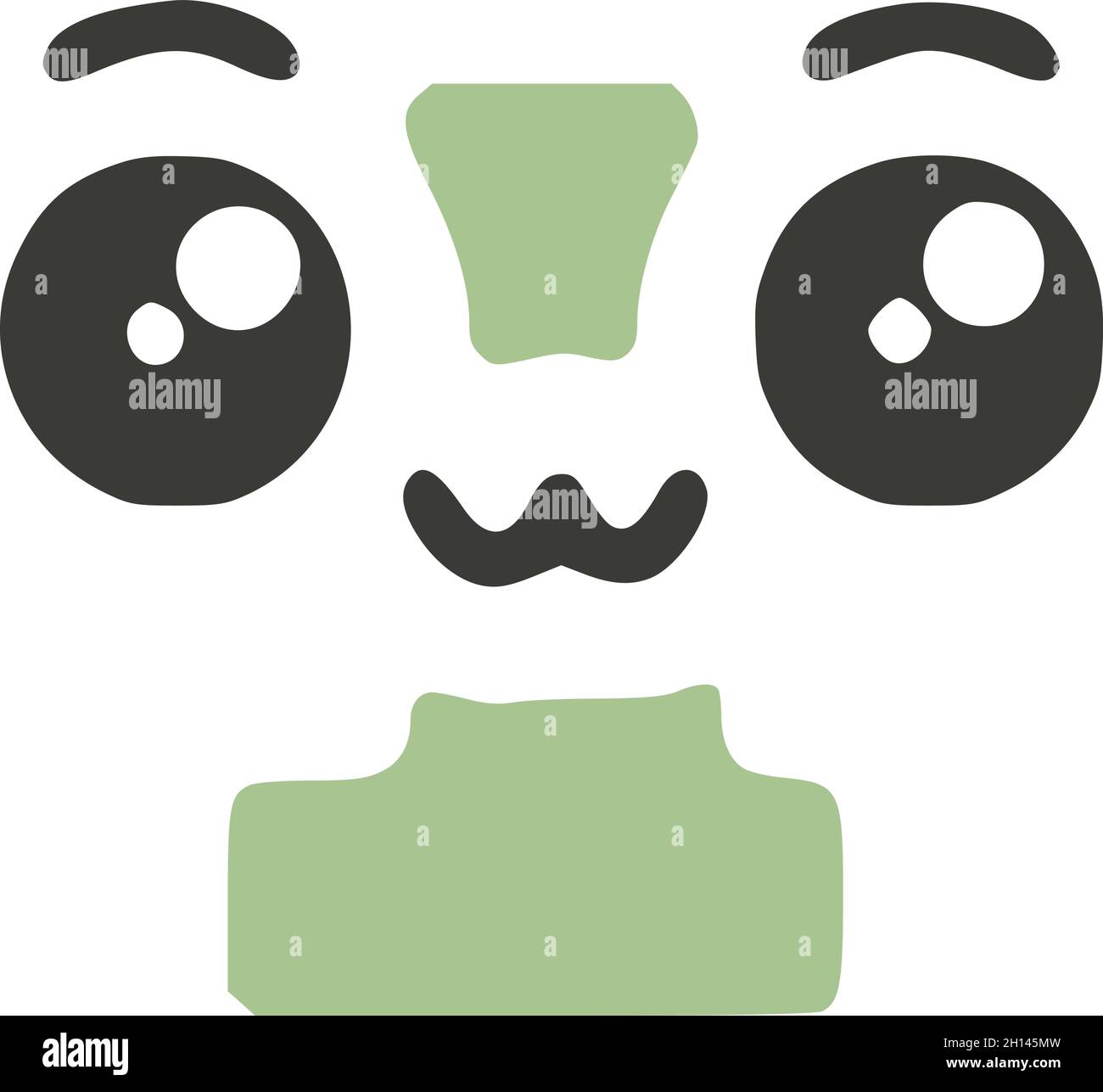 Number 1 cute kawaii character, funny emoticon vector clip art Stock ...