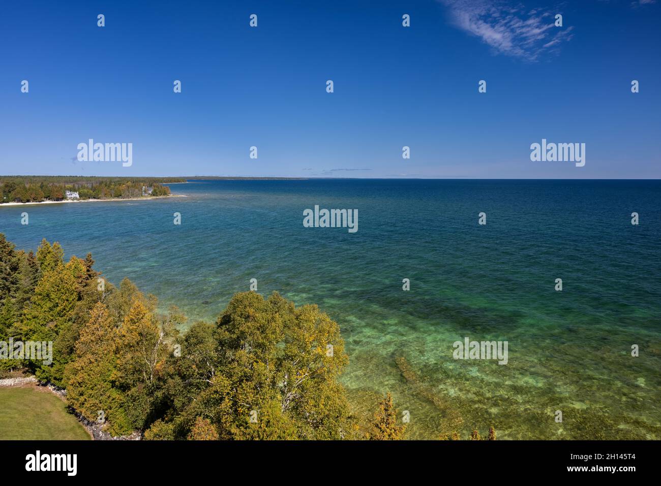Lake Michigan Scenic Landscape Stock Photo - Alamy