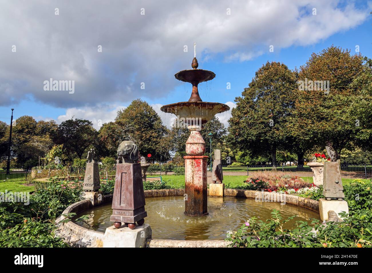 Captured in full flow the Sicillian fountain in Green Flag holder ...