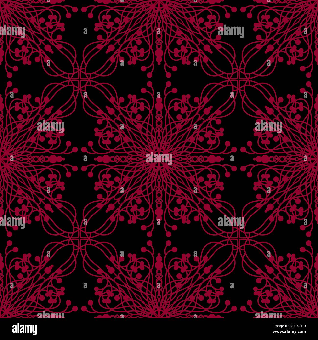 Red abstract floral pattern Stock Photo - Alamy