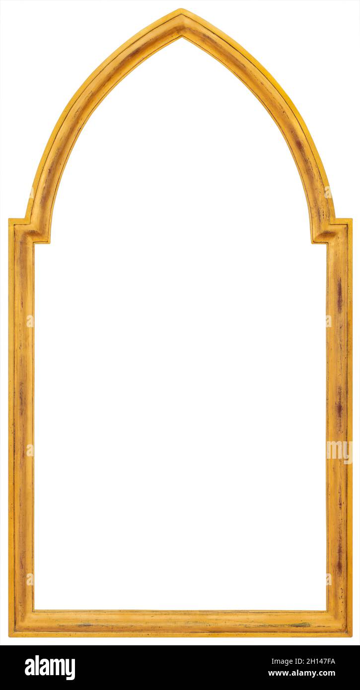 Wooden vintage gilded antique empty picture frame Stock Photo - Alamy
