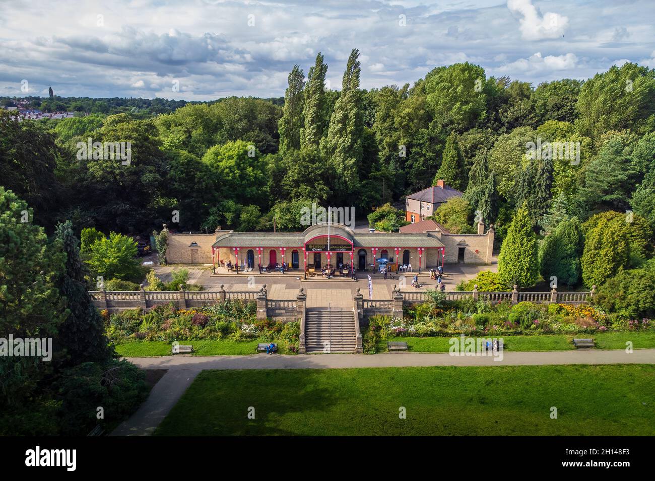 The pavilion at Heaton Park, Newcastle upon Tyne Stock Photo - Alamy